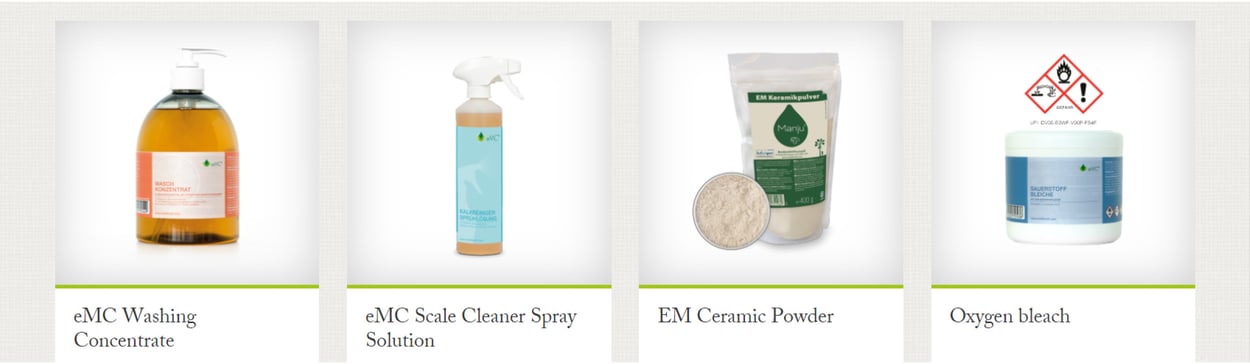 Effective microorganisms products for the eco-friendly households